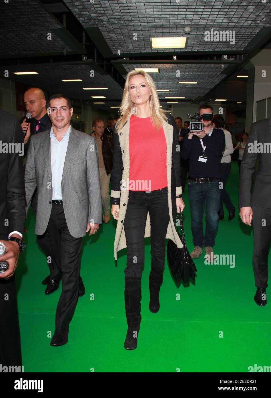 Adriana Karembeu arriving to support the Croix Rouge Francaise with the ...