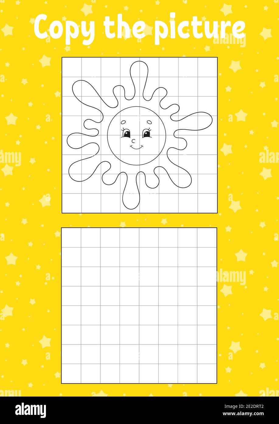 Copy the picture. Coloring book pages for kids. Education developing ...