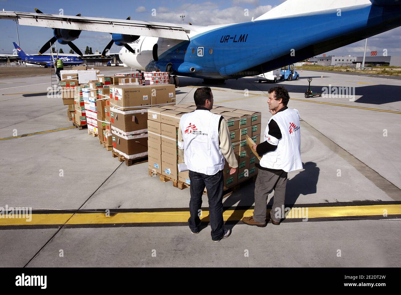 Employees of French NGO 'Medecins Sans Frontieres' MSF (Doctors Without ...