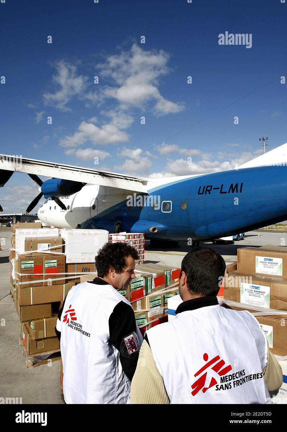 Employees of French NGO 'Medecins Sans Frontieres' MSF (Doctors Without ...