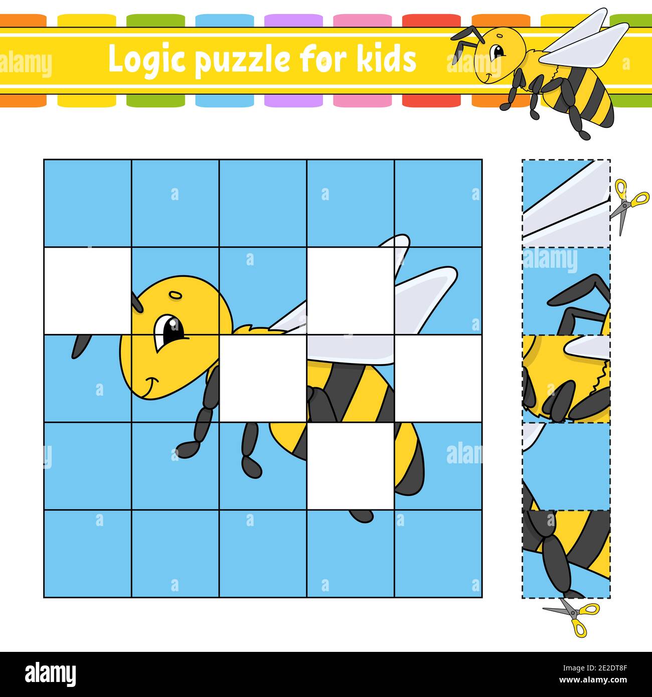 Logic puzzle for kids. Education developing worksheet. Learning game ...