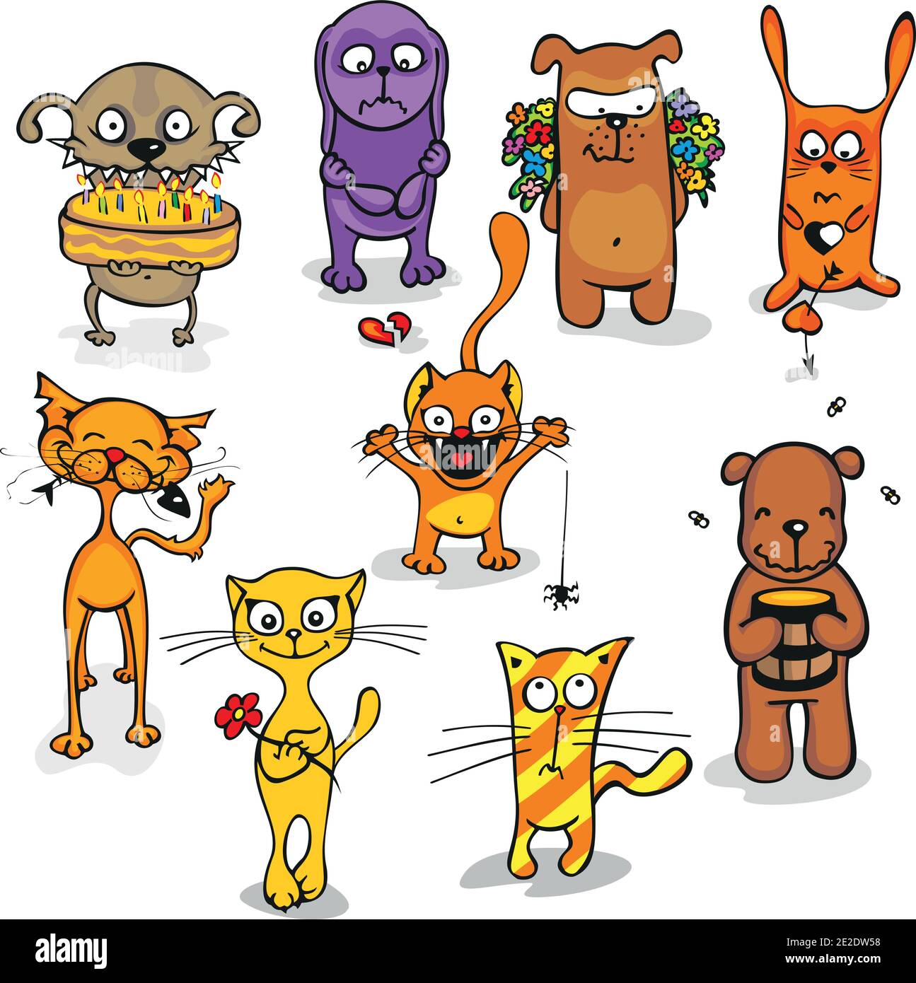 1 animal vector vectors Cut Out Stock Images & Pictures - Alamy