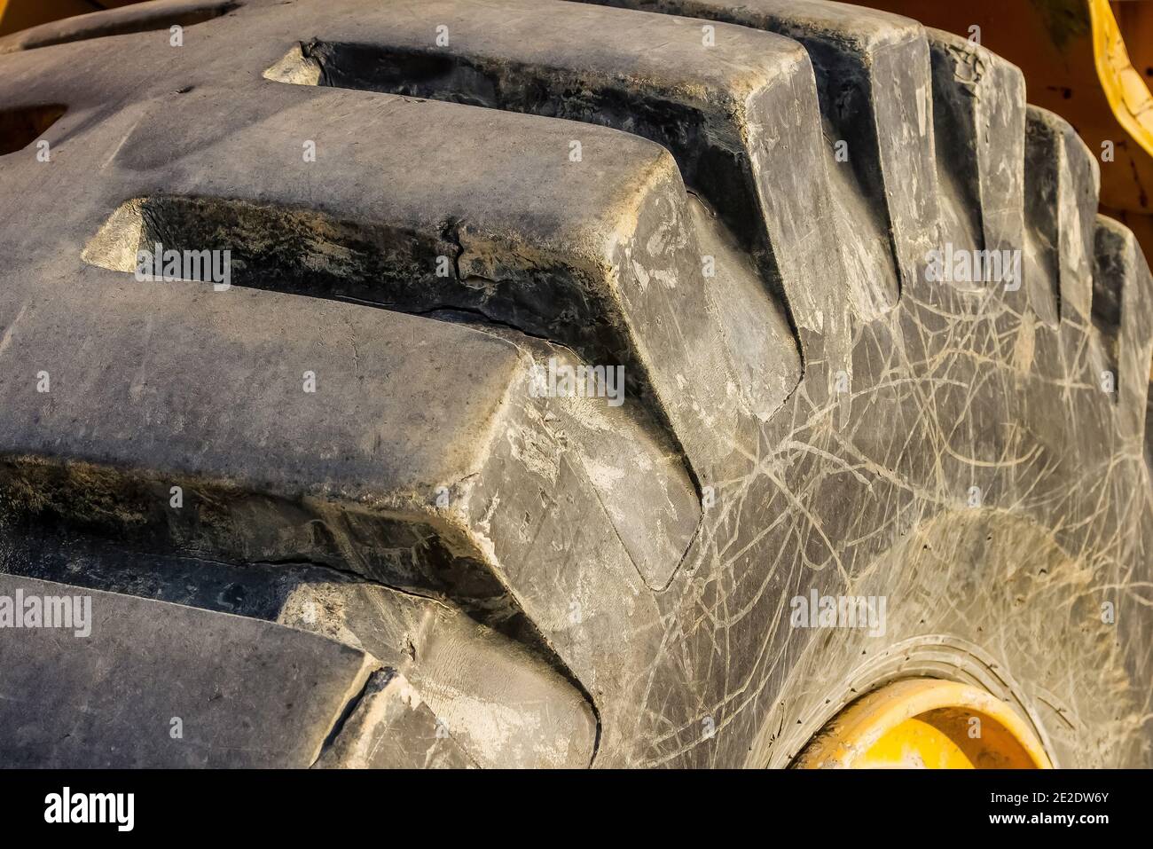 Closeup of the wheel of a tractor Stock Photo - Alamy
