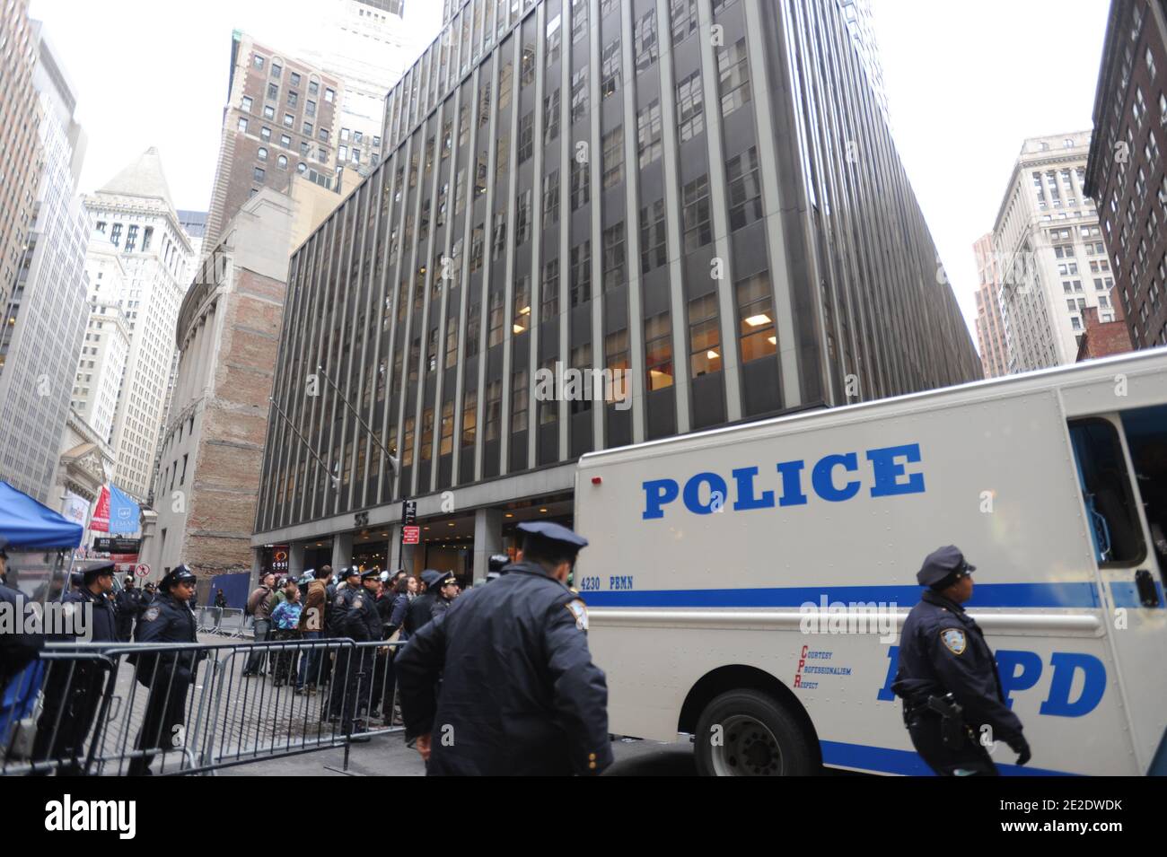 Nypd police officers occupy wall hi-res stock photography and images ...