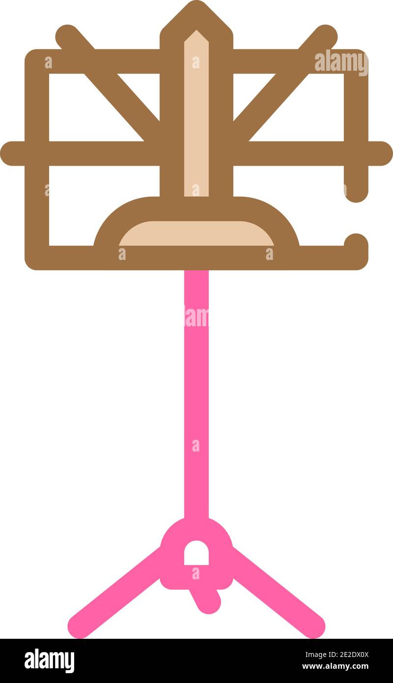 music stand color icon vector illustration Stock Vector Image & Art - Alamy