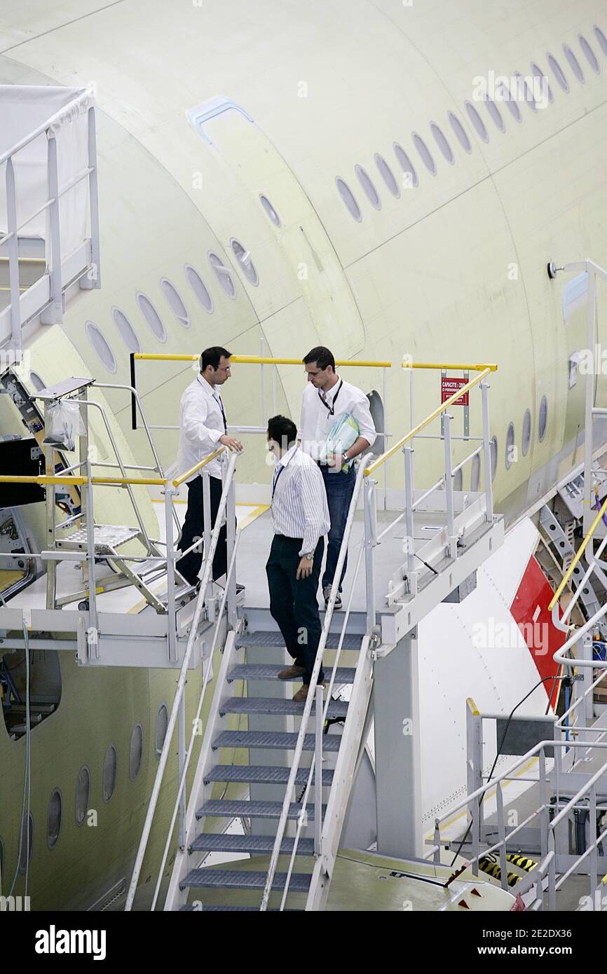 A view of the the Airbus plant with its Airbus A380 and Airbus A330 ...