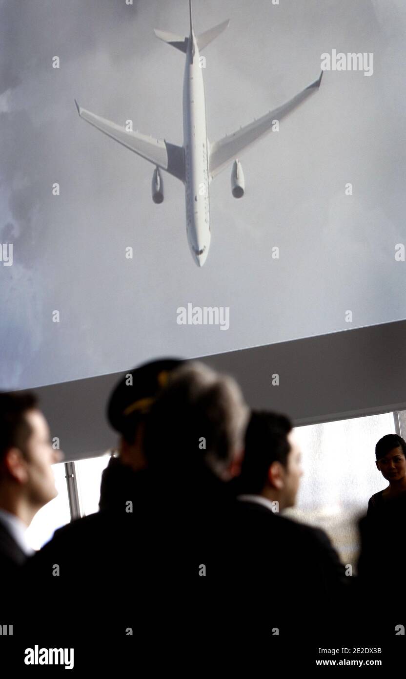 A view of the the Airbus plant with its Airbus A380 and Airbus A330 ...