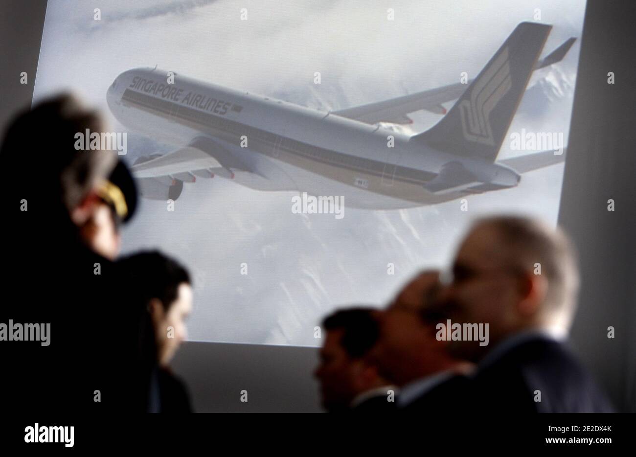 A view of the the Airbus plant with its Airbus A380 and Airbus A330 ...