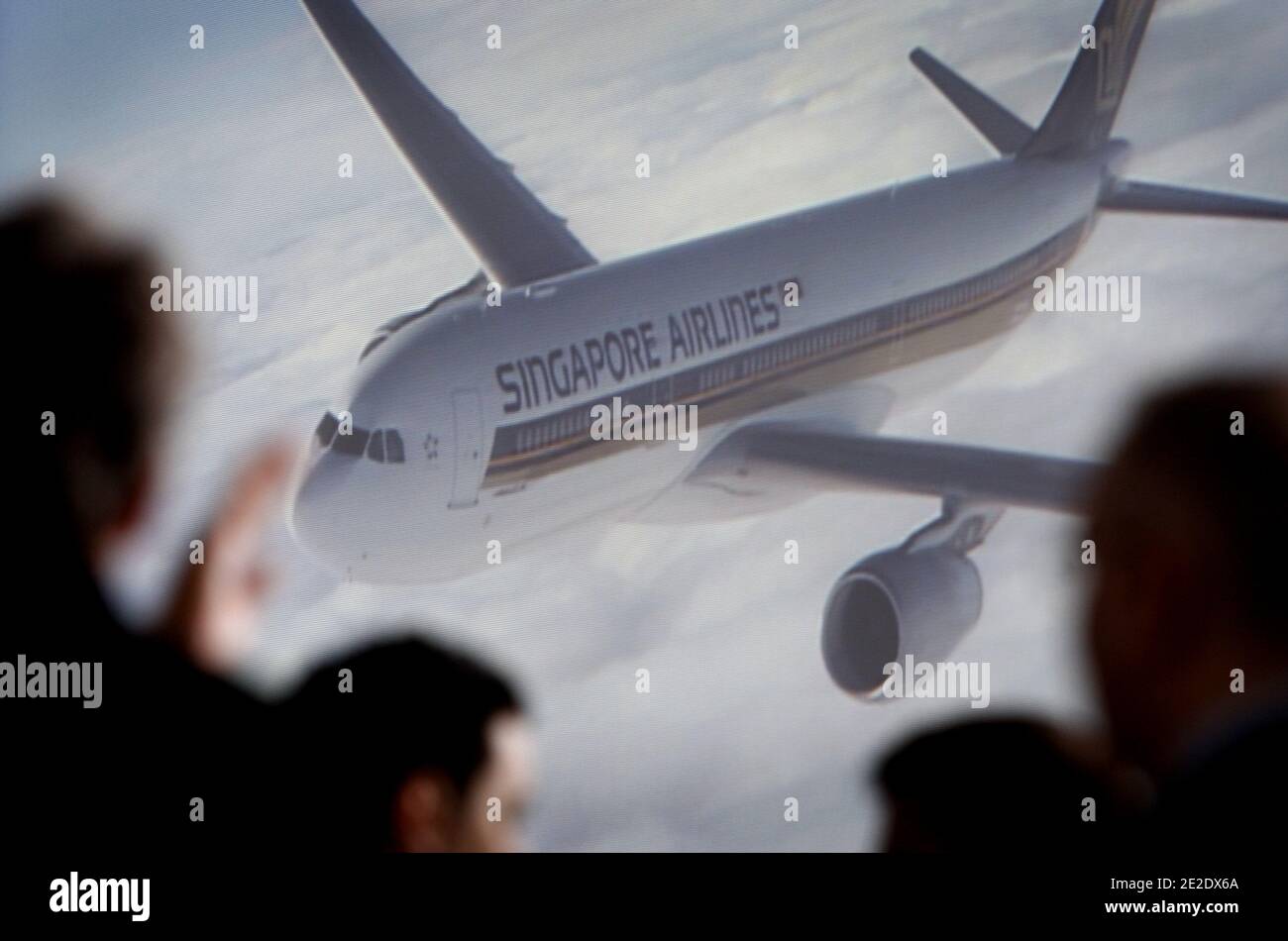 A view of the the Airbus plant with its Airbus A380 and Airbus A330 ...