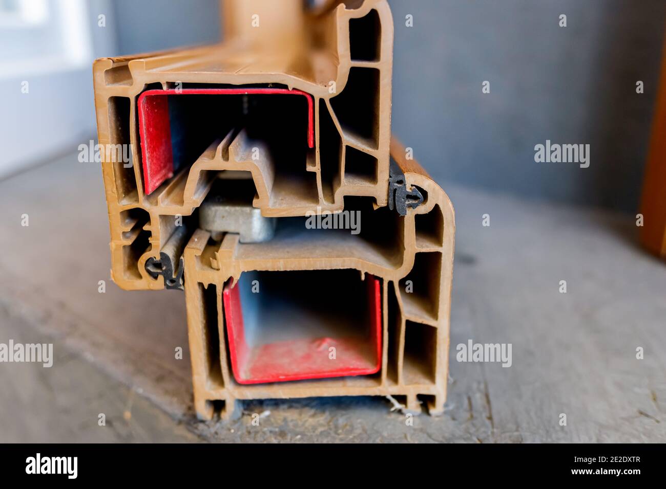 Cross section of pvc profile for window hi-res stock photography and ...