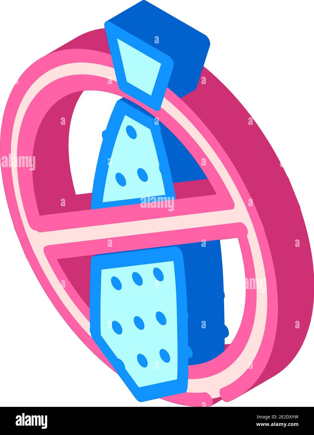 no tie official costume isometric icon vector illustration Stock Vector ...