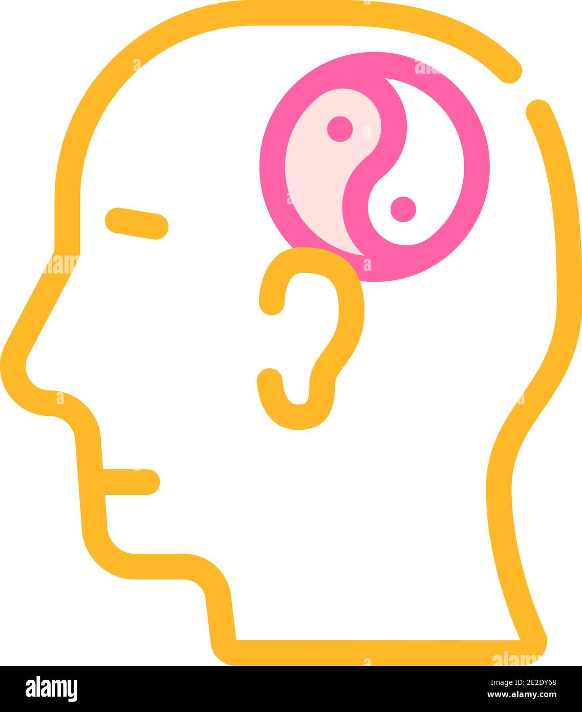 equilibrium psychology color icon vector illustration Stock Vector ...