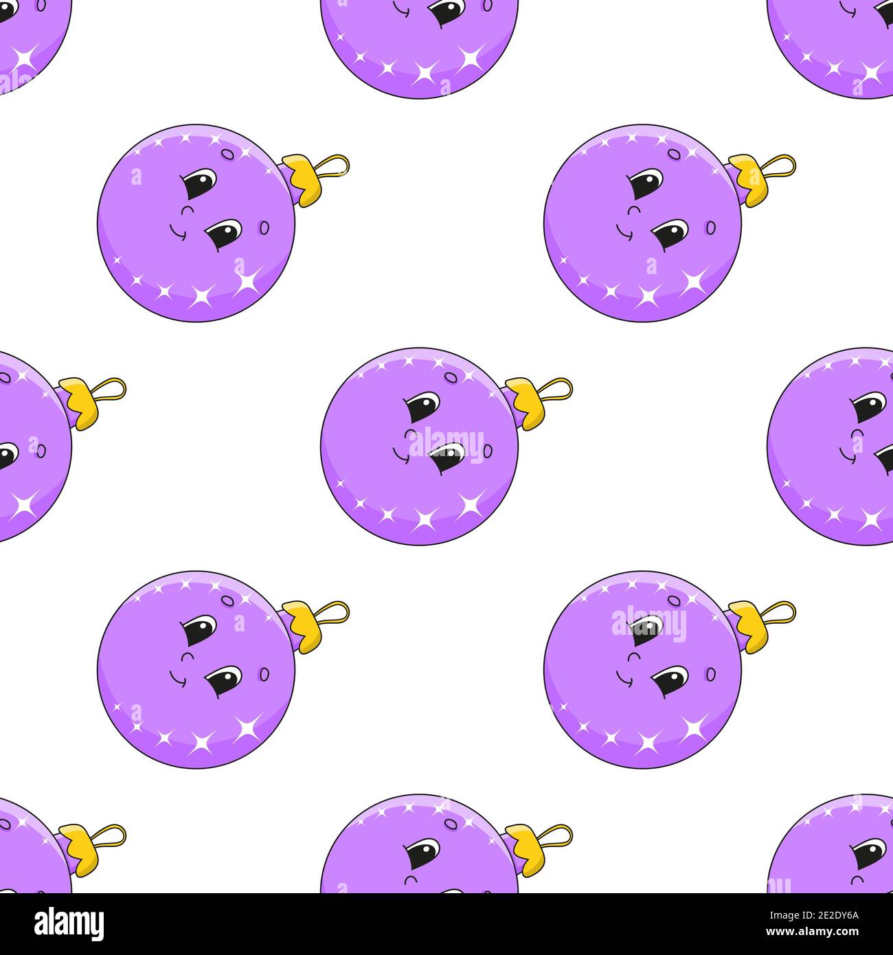 Colored seamless pattern. Cartoon style. Hand drawn. Vector ...