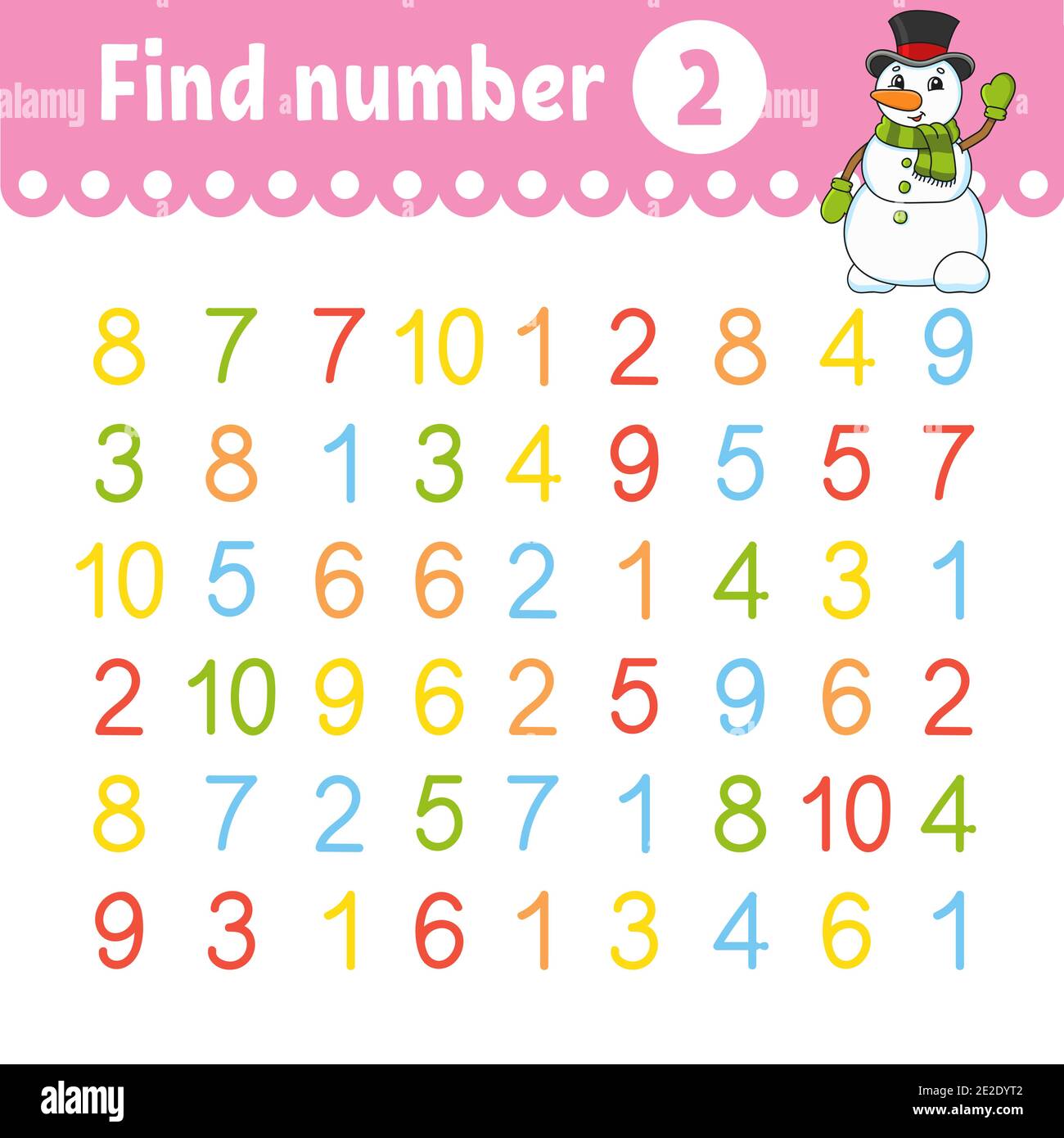 Find number. Education developing worksheet. Activity page with ...