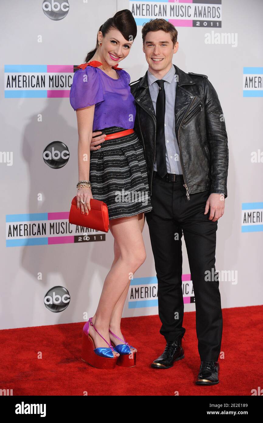 Amy Heidemann and Nick Noonan from the pop music duo Karmin attend the ...