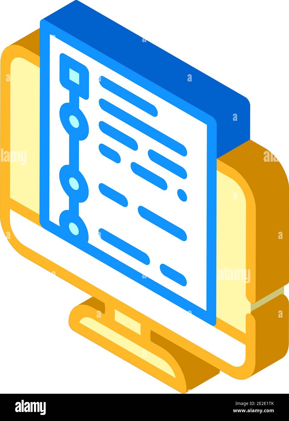 online educational test isometric icon vector illustration Stock Vector ...