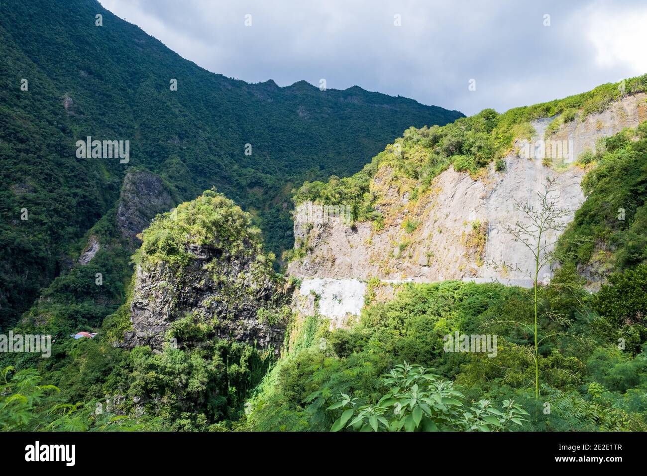 Landscape in the mountains - Reunion Stock Photo - Alamy