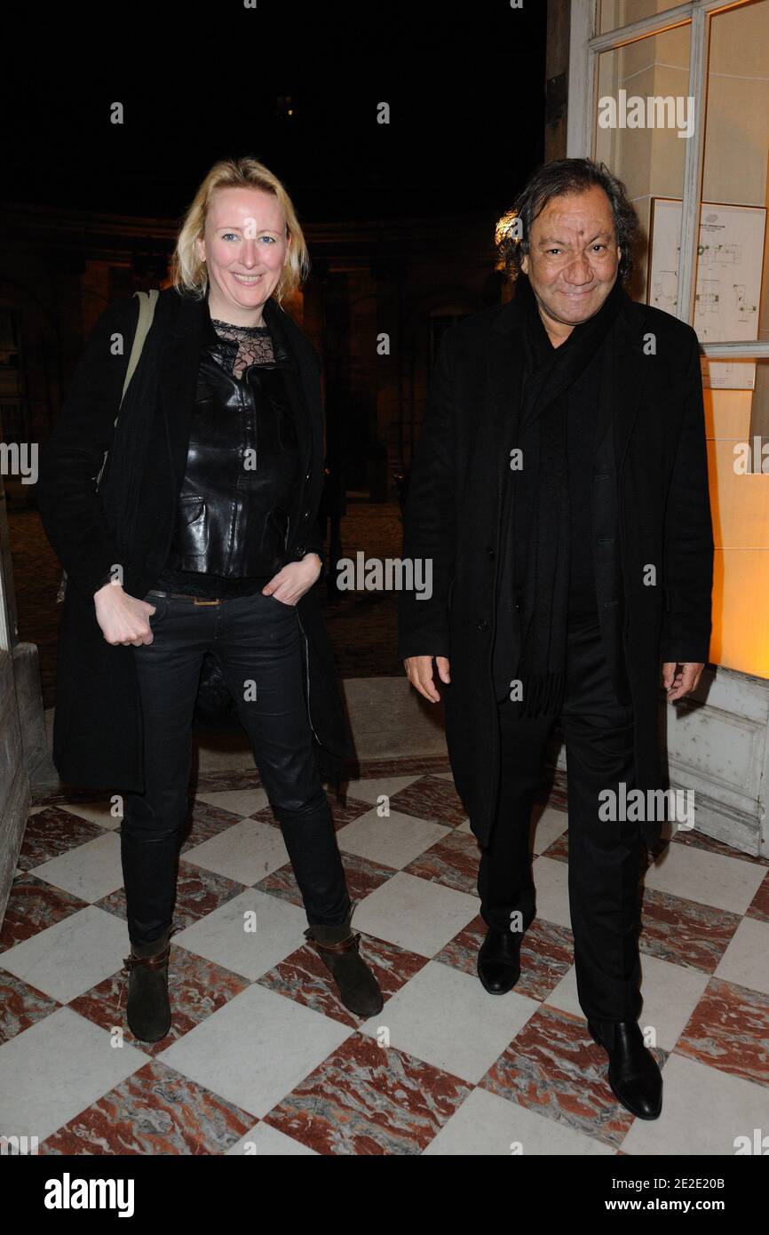Tony Gatlif and his wife Delphine attending the medal ceremony at 'La ...