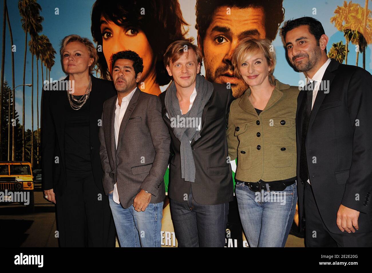 Murielle Robin, Jamel Debbouze, Alex Lutz, attend the premiere of ...
