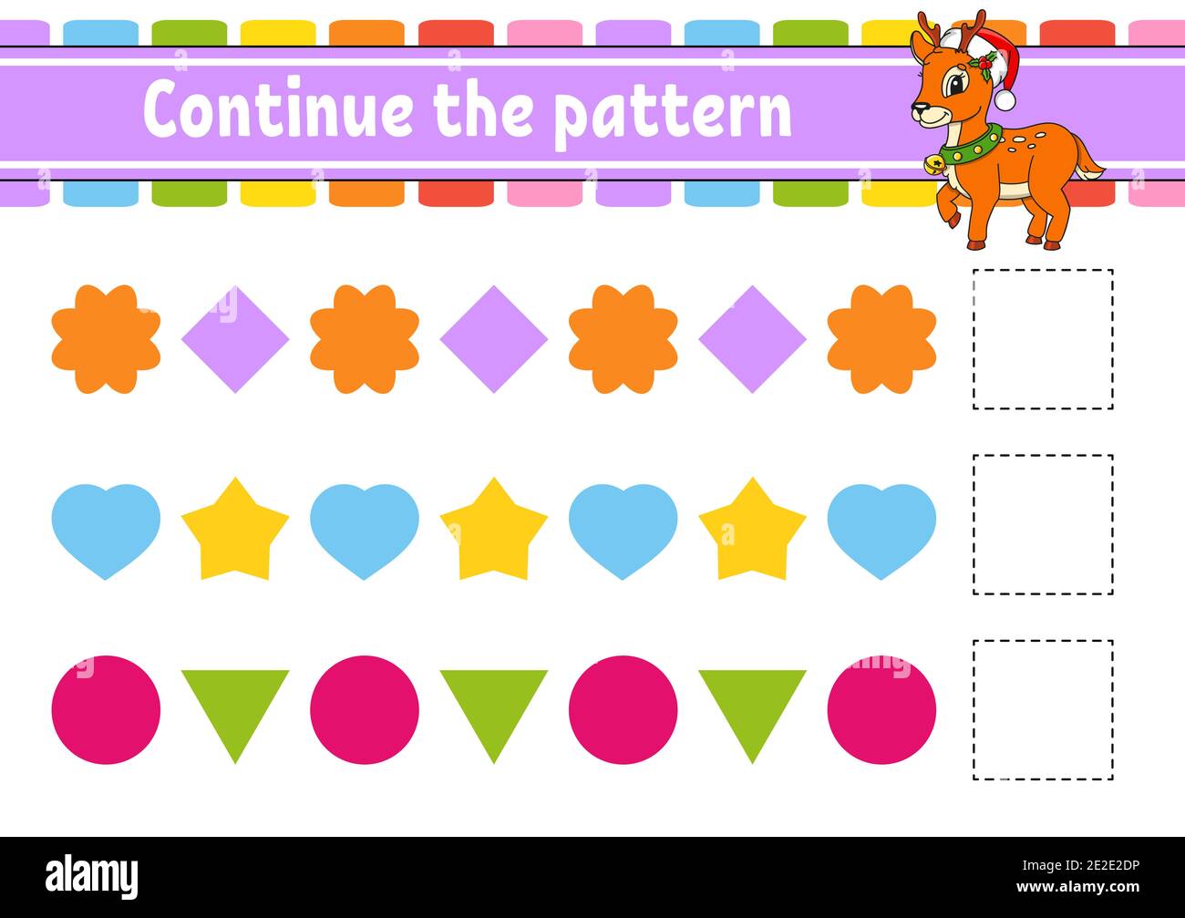 Continue the pattern. Education developing worksheet. Game for kids ...