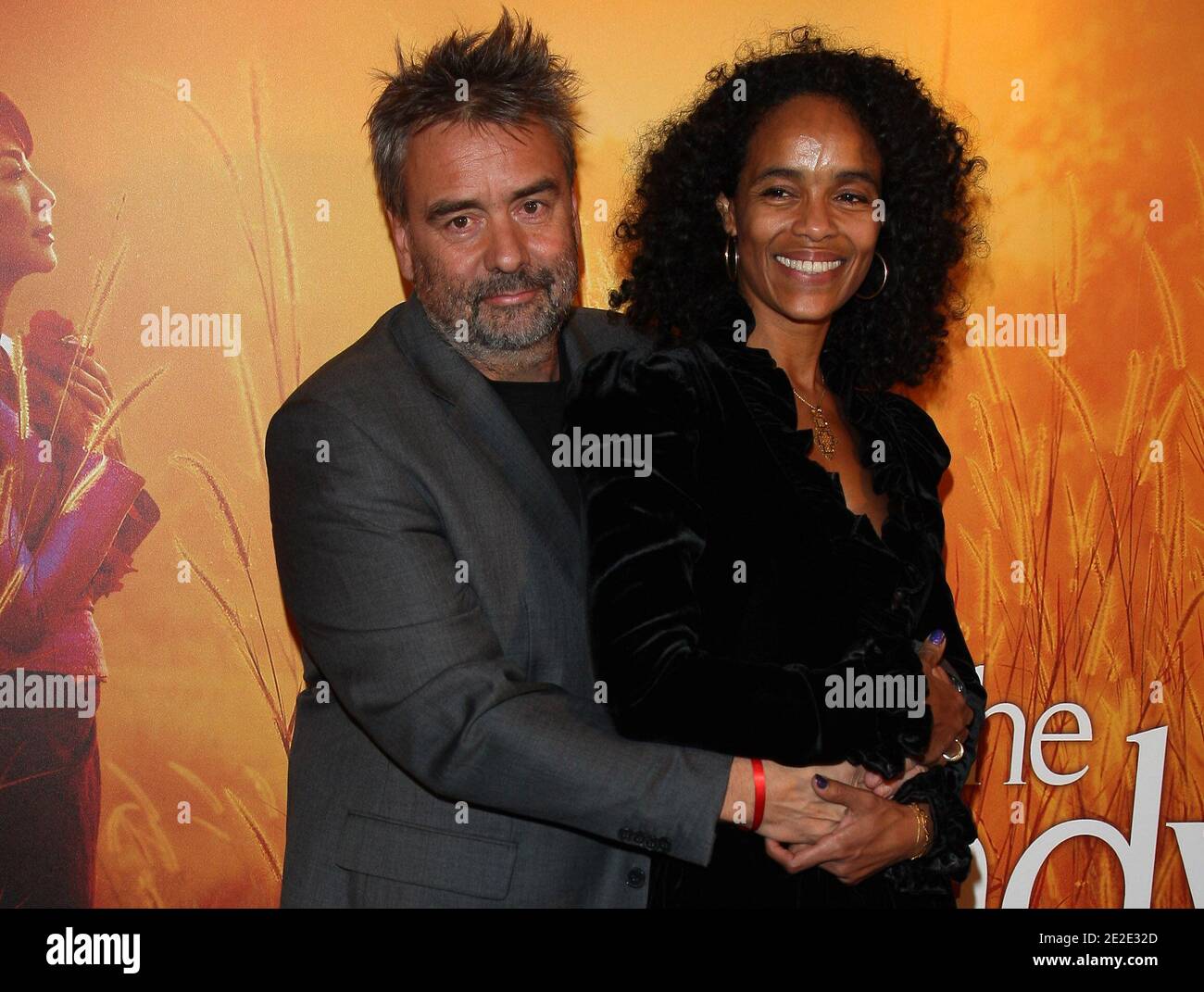 (L-R) Luc Besson and Virginie Silla posing during the premiere of 'The ...