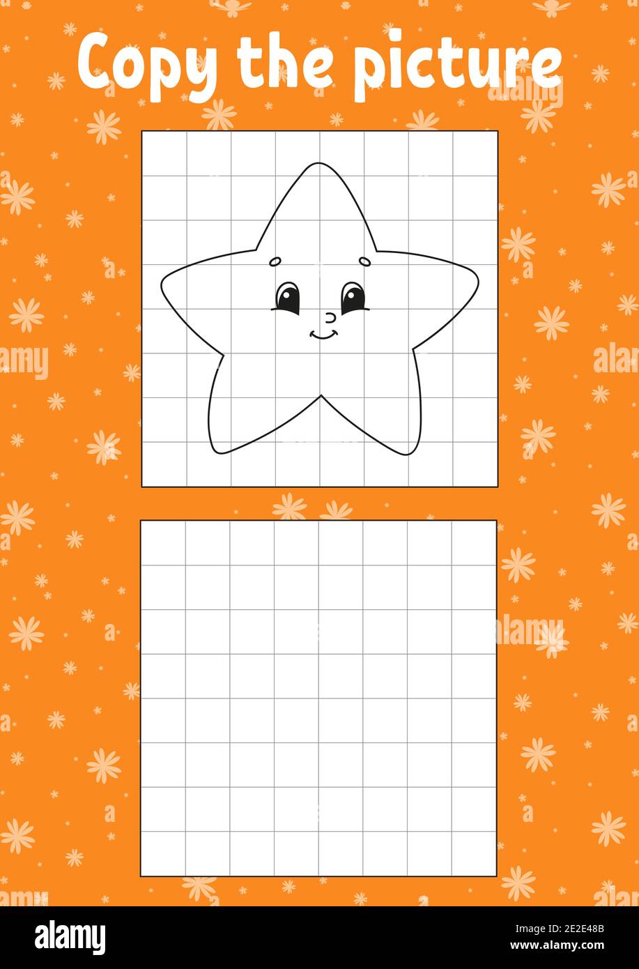 Copy the picture. Coloring book pages for kids. Education developing ...