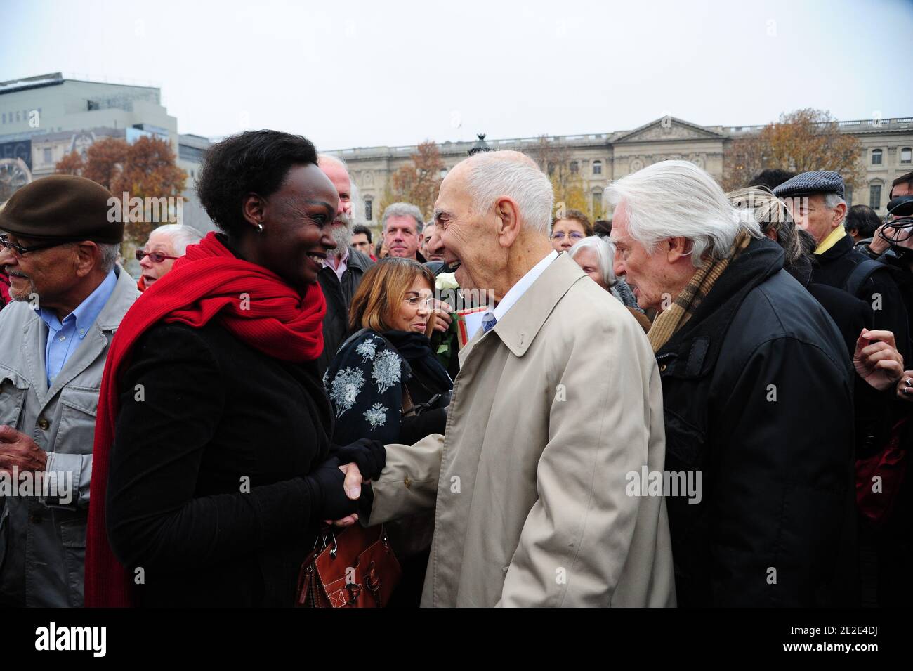 Stephane Hessel joined politicians and wellwishers to pay a last ...