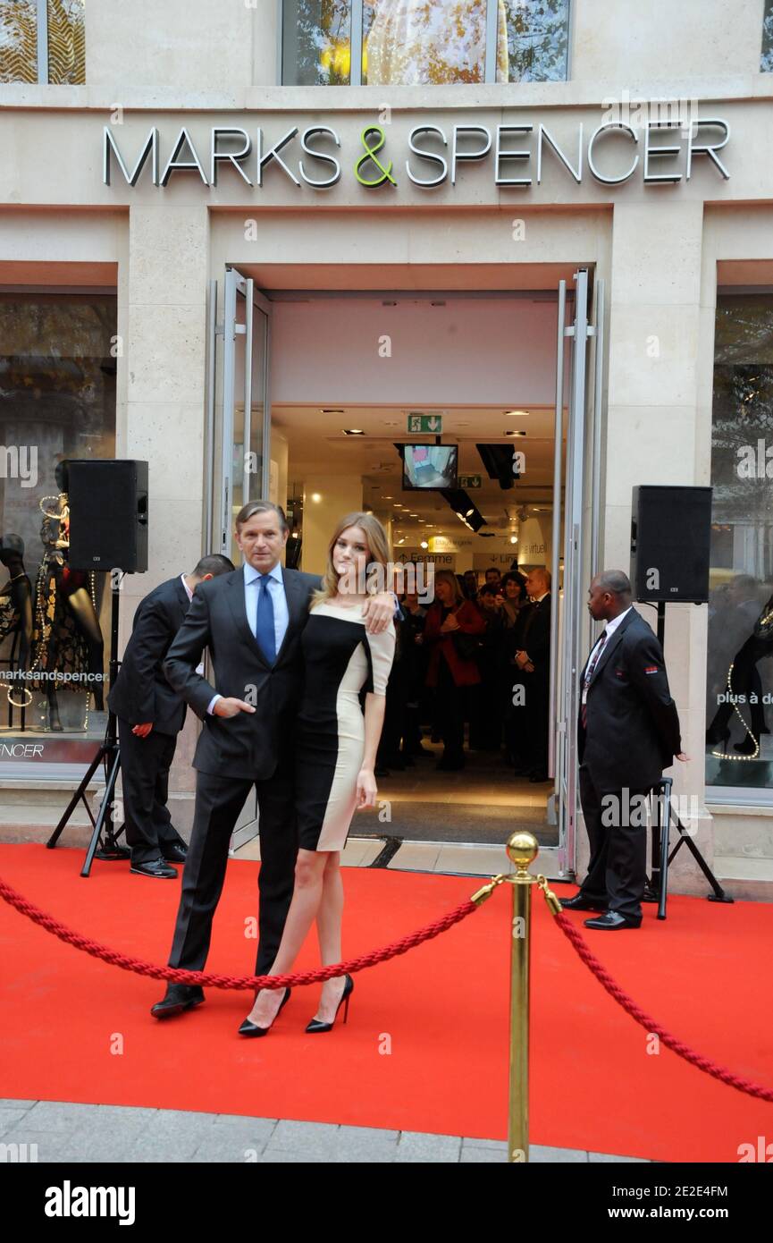 Marc Bolland and Rosie Huntington-Whiteley during the opening ceremony ...