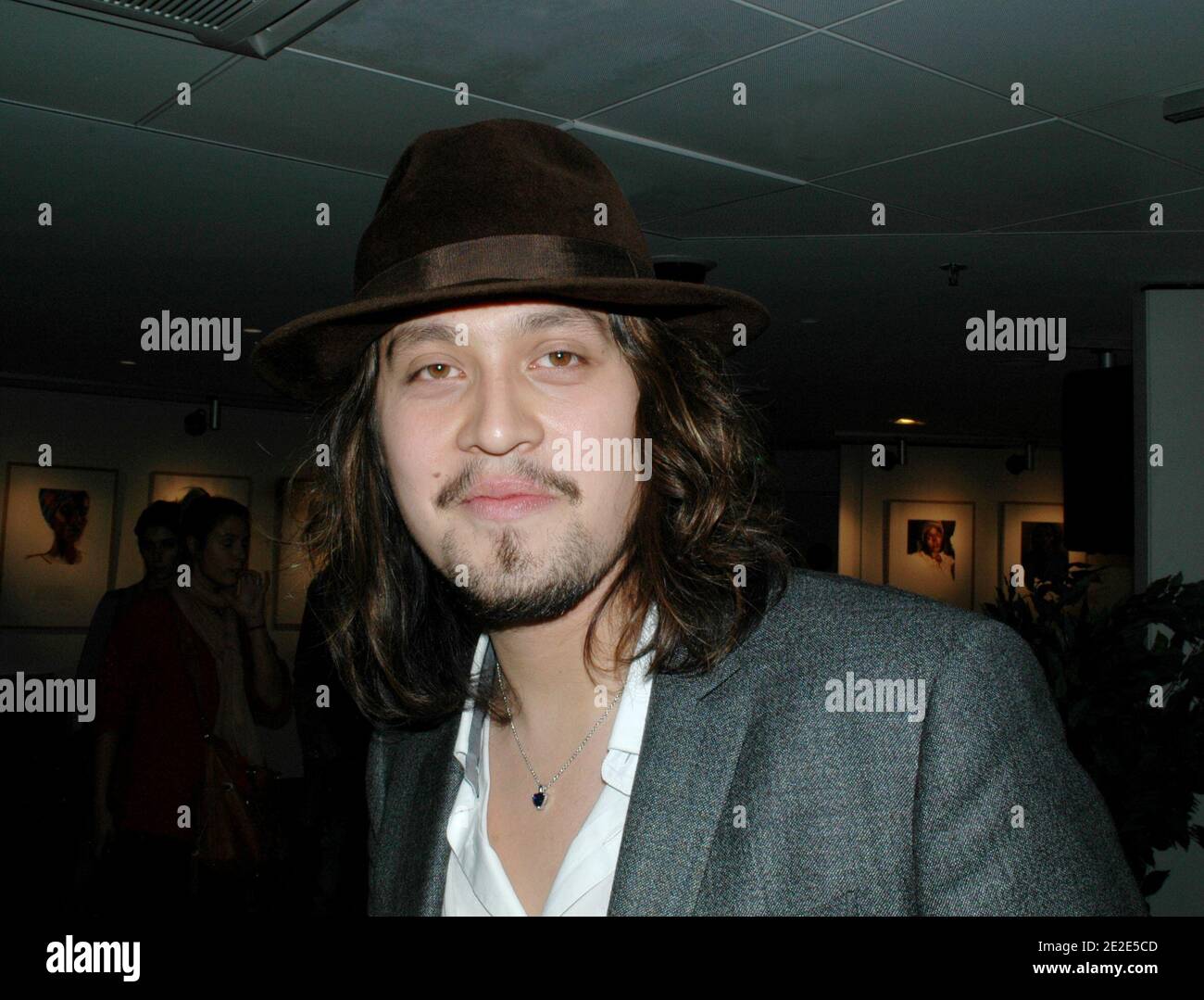 Lulu Gainsbourg performs lives and signs copies of his album titled ...