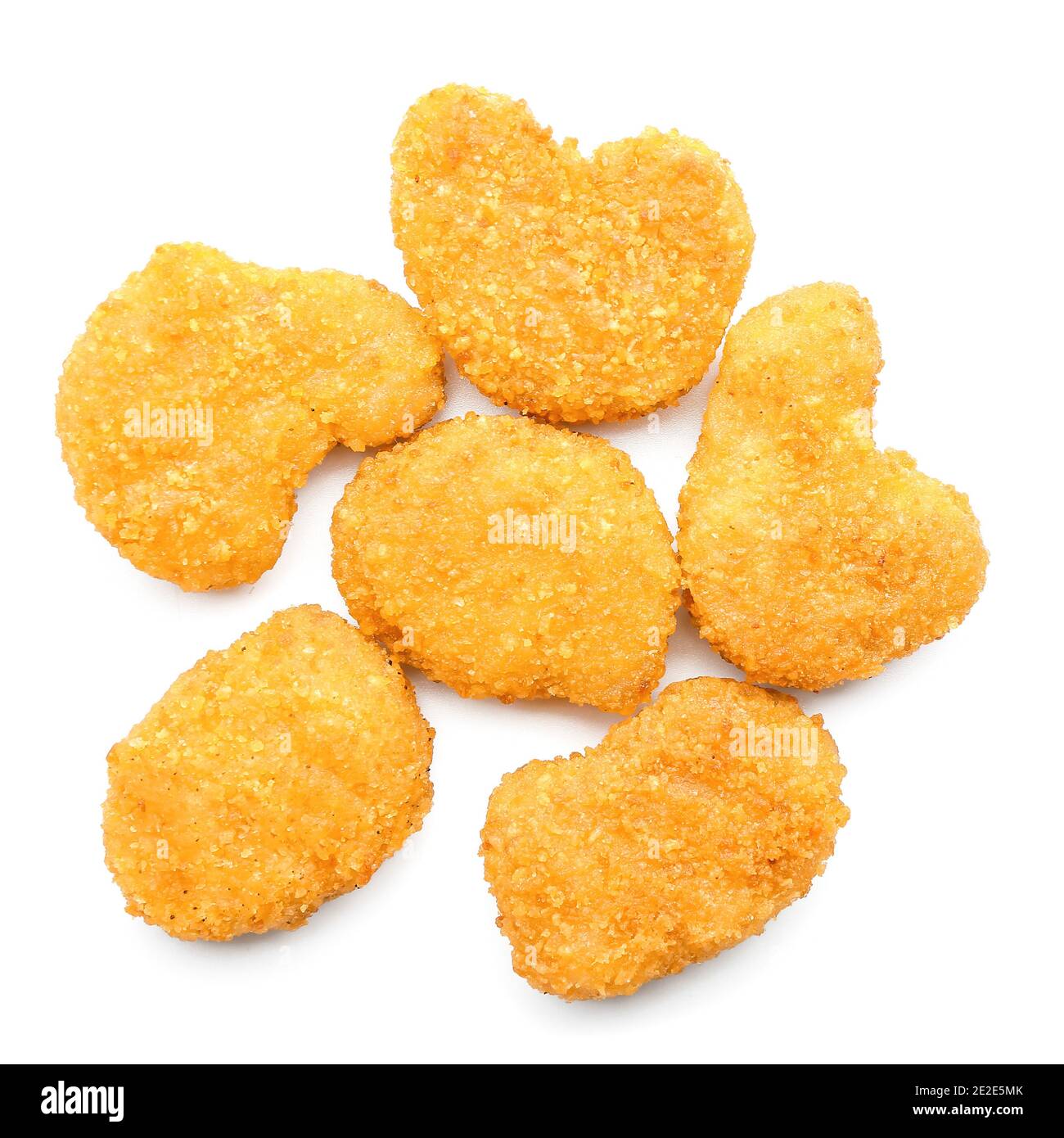 Tasty nuggets on white background Stock Photo - Alamy