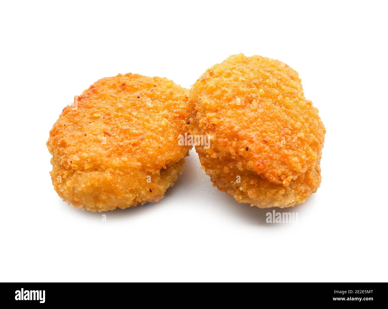 Tasty nuggets on white background Stock Photo - Alamy