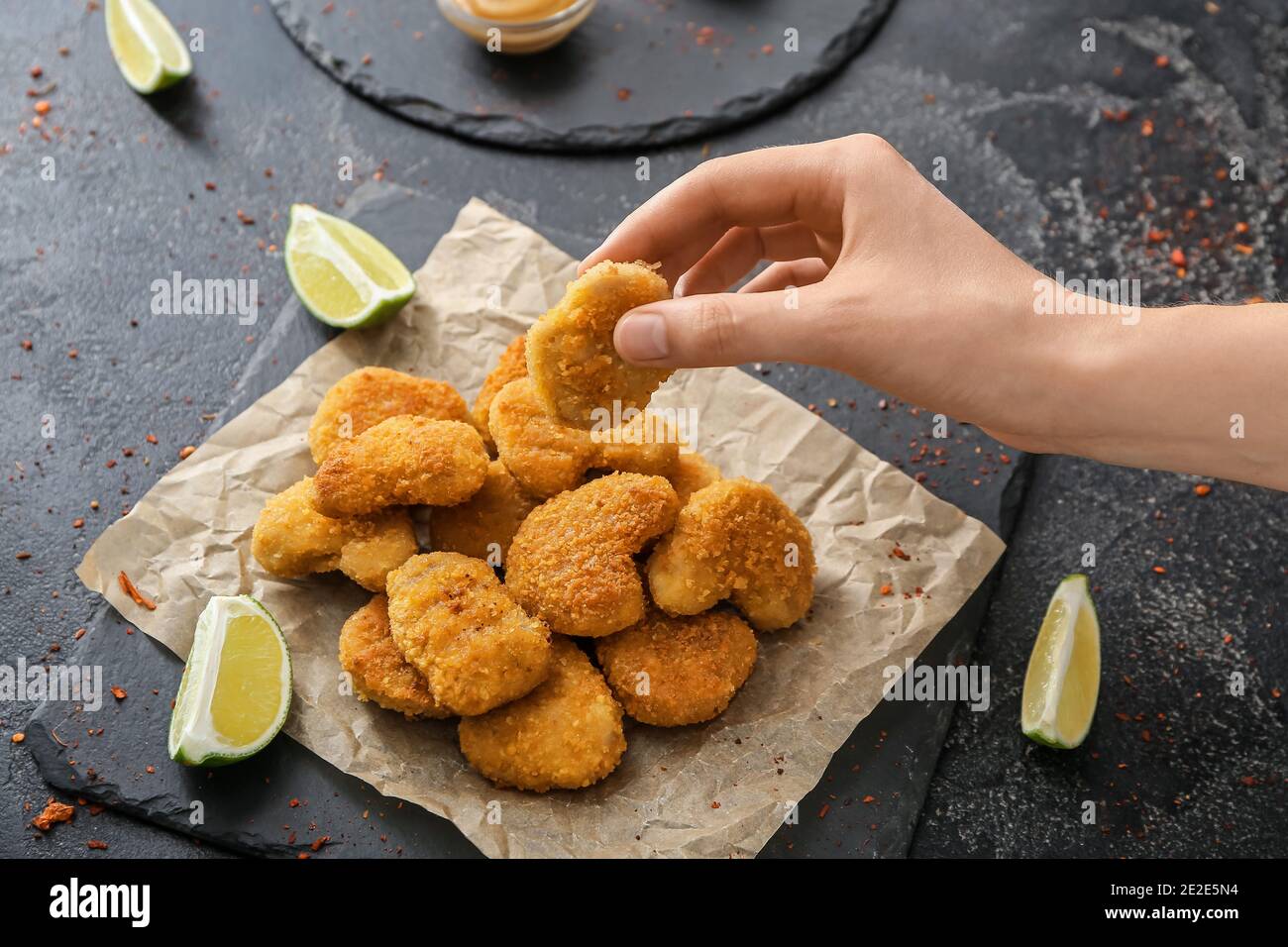 Gold nuggets, hand hi-res stock photography and images - Alamy