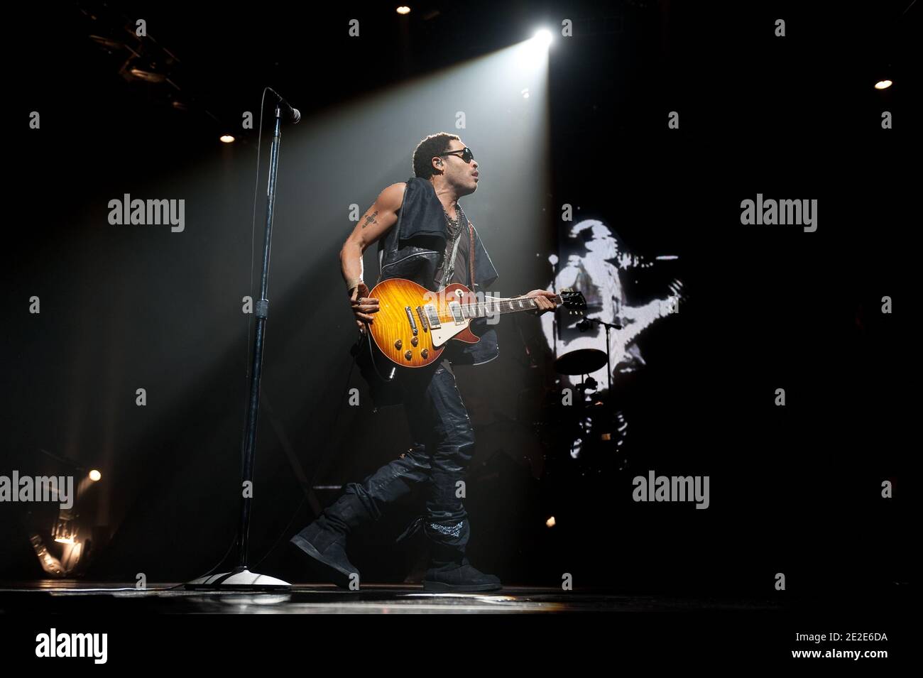 Lenny Kravitz performs in Geneva, Switzerland on November 24, 2011 ...