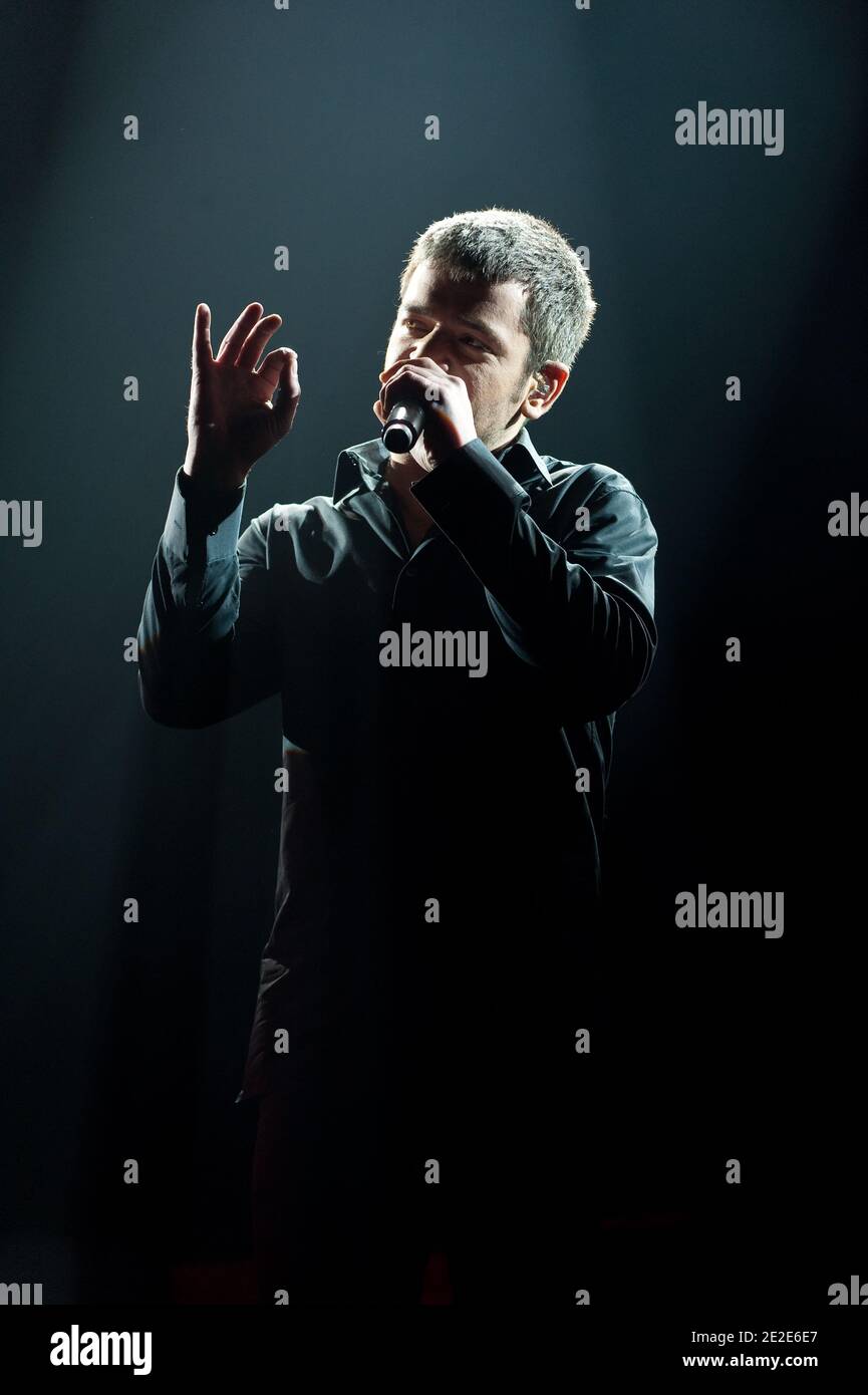 Gregoire performs in Geneva, Switzerland on November 25, 2011. Photo by ...