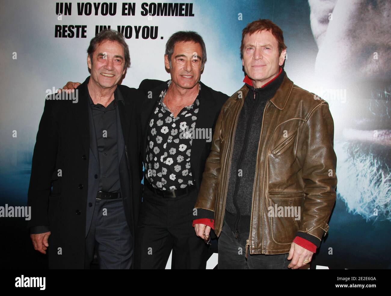 Daniel Duval, Gerard Lanvin and Tcheky Karyo attending the premiere of ...