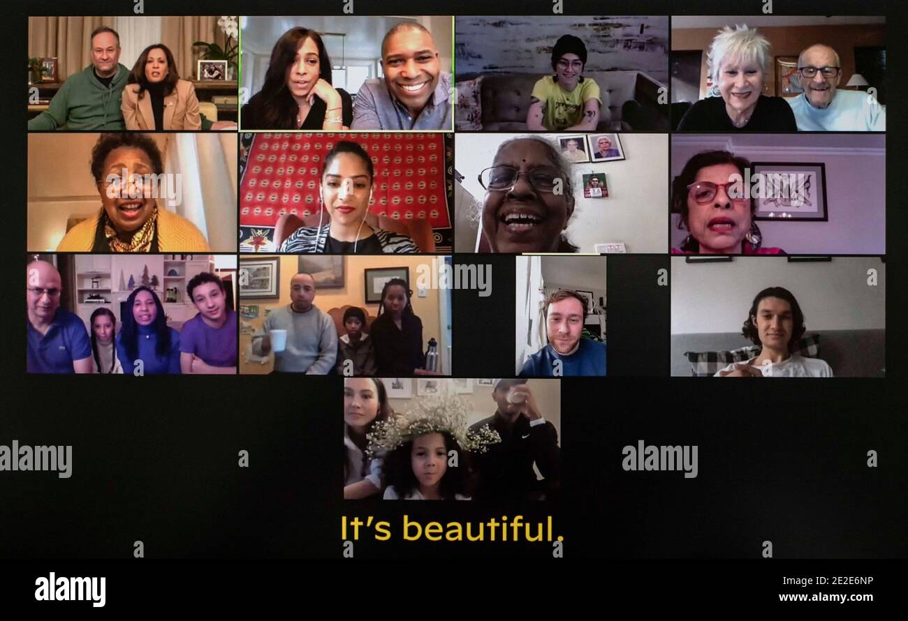 January 13, 2021, Washington, District of Columbia, USA - In a Zoom ...