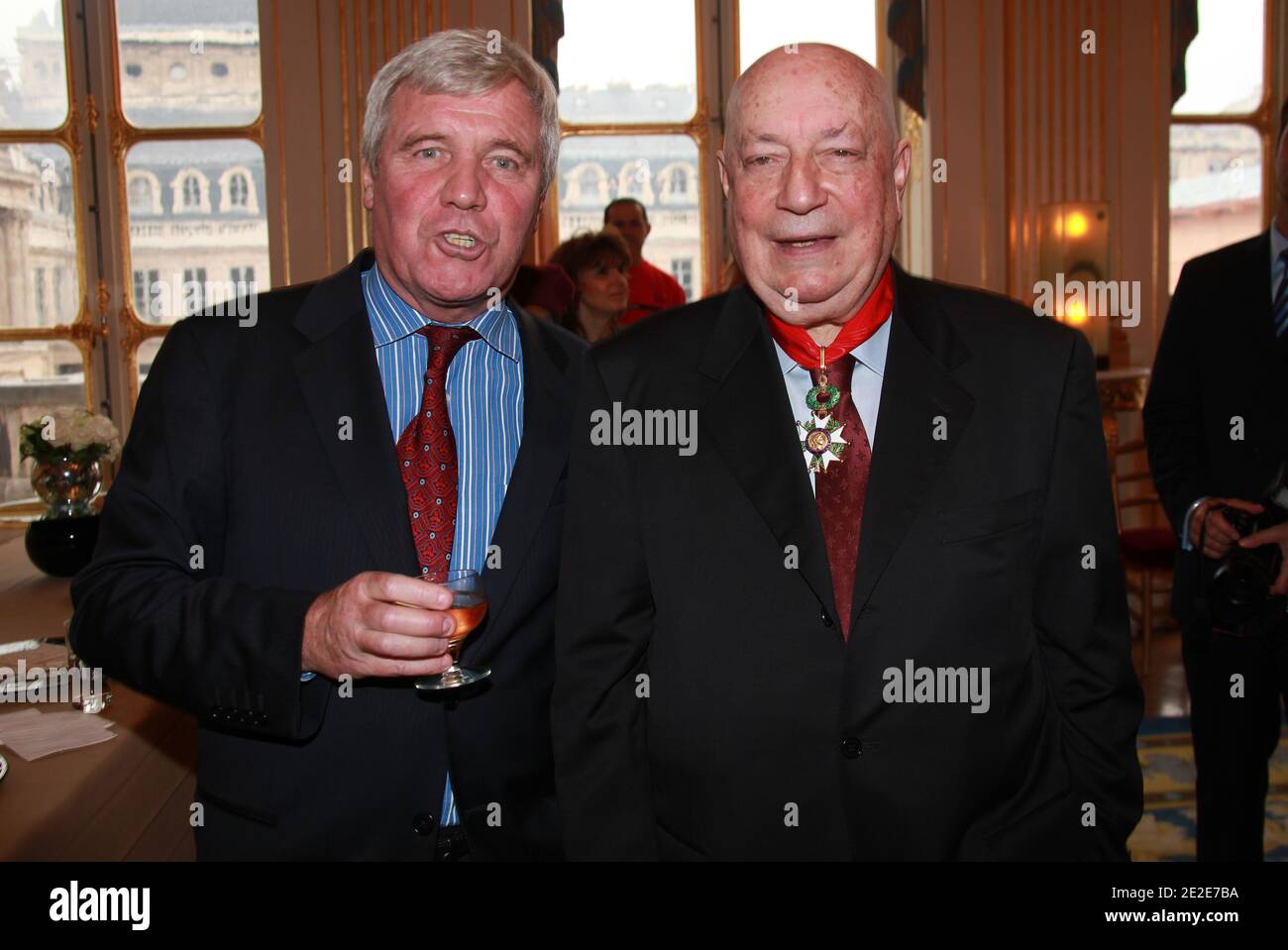 Herve Bourges and Bruno Masure attending the event where Herve Bourges ...
