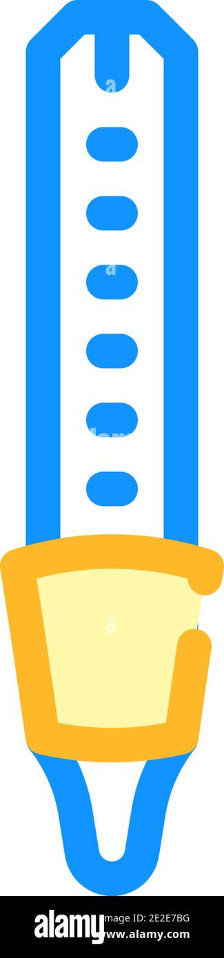 laboratory thermometer color icon vector illustration color Stock ...
