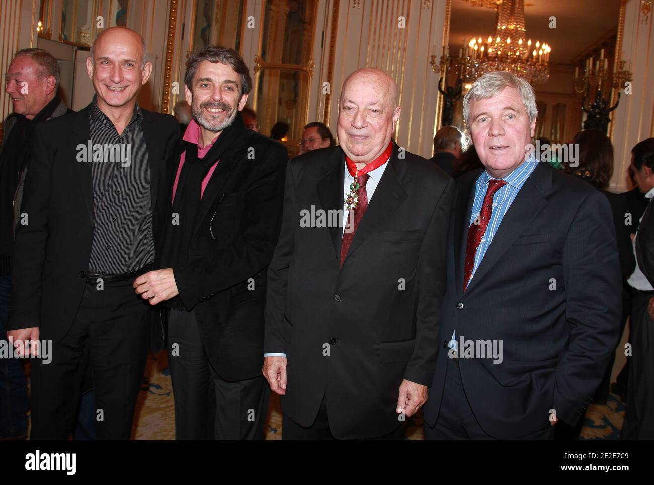 Bruno Masure and Herve Bourges attending the event where Herve Bourges ...