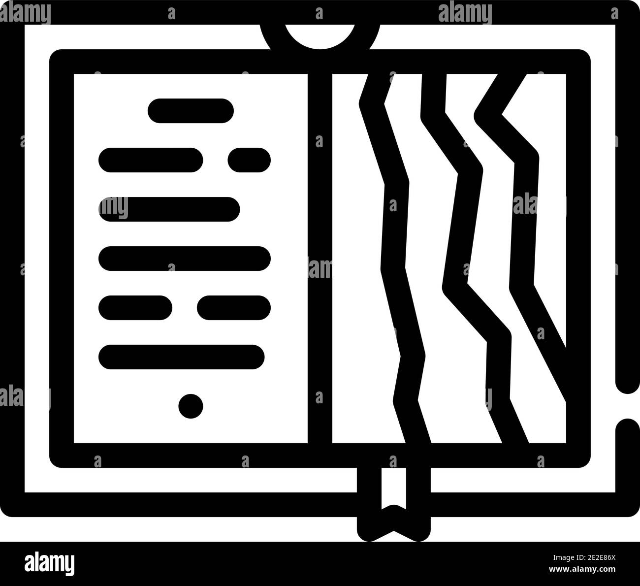 Torn pages book Stock Vector Images - Alamy