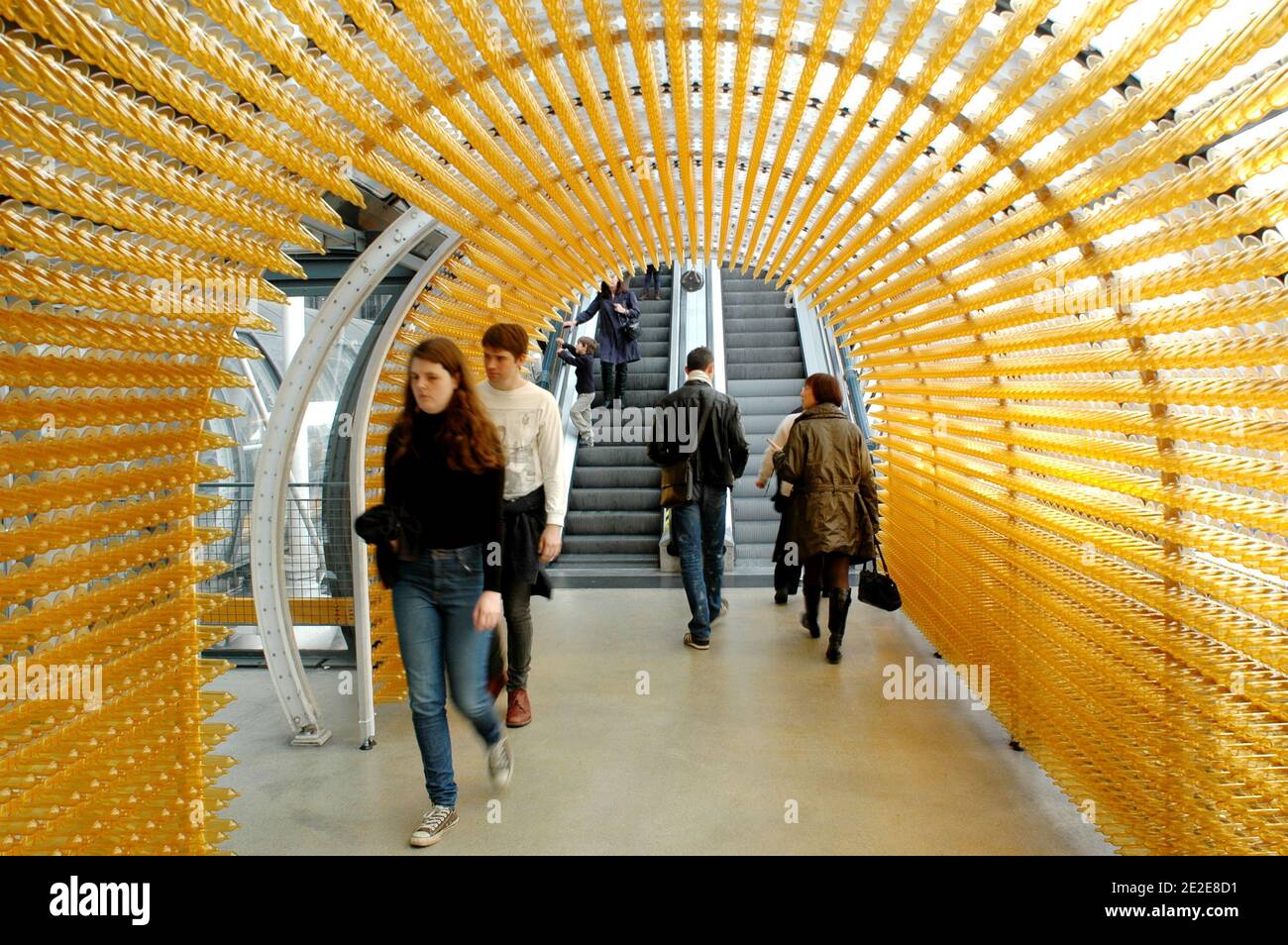 Partial view of Irish artist Bryan McCormack's installation titled ...