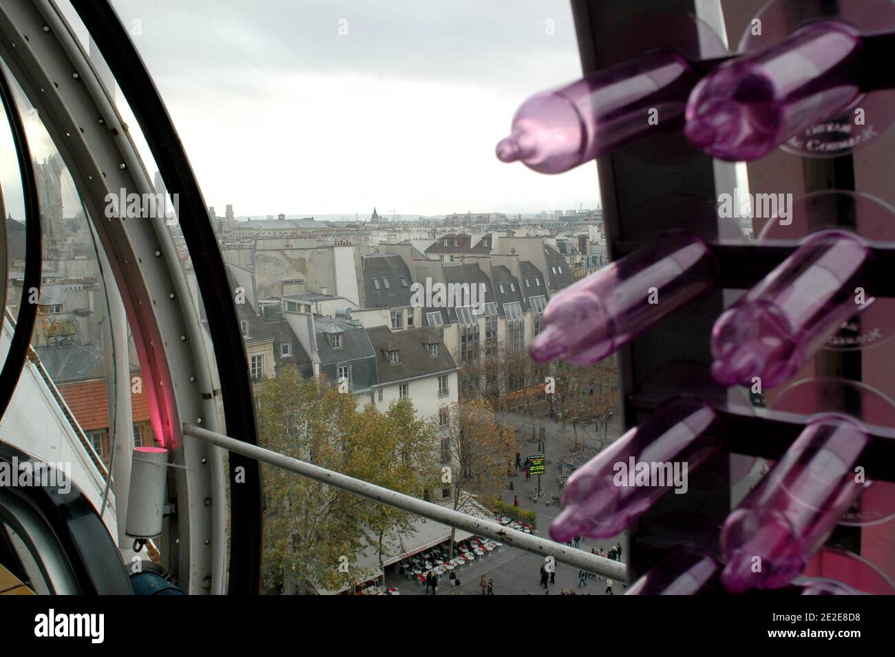 Partial view of Irish artist Bryan McCormack's installation titled ...