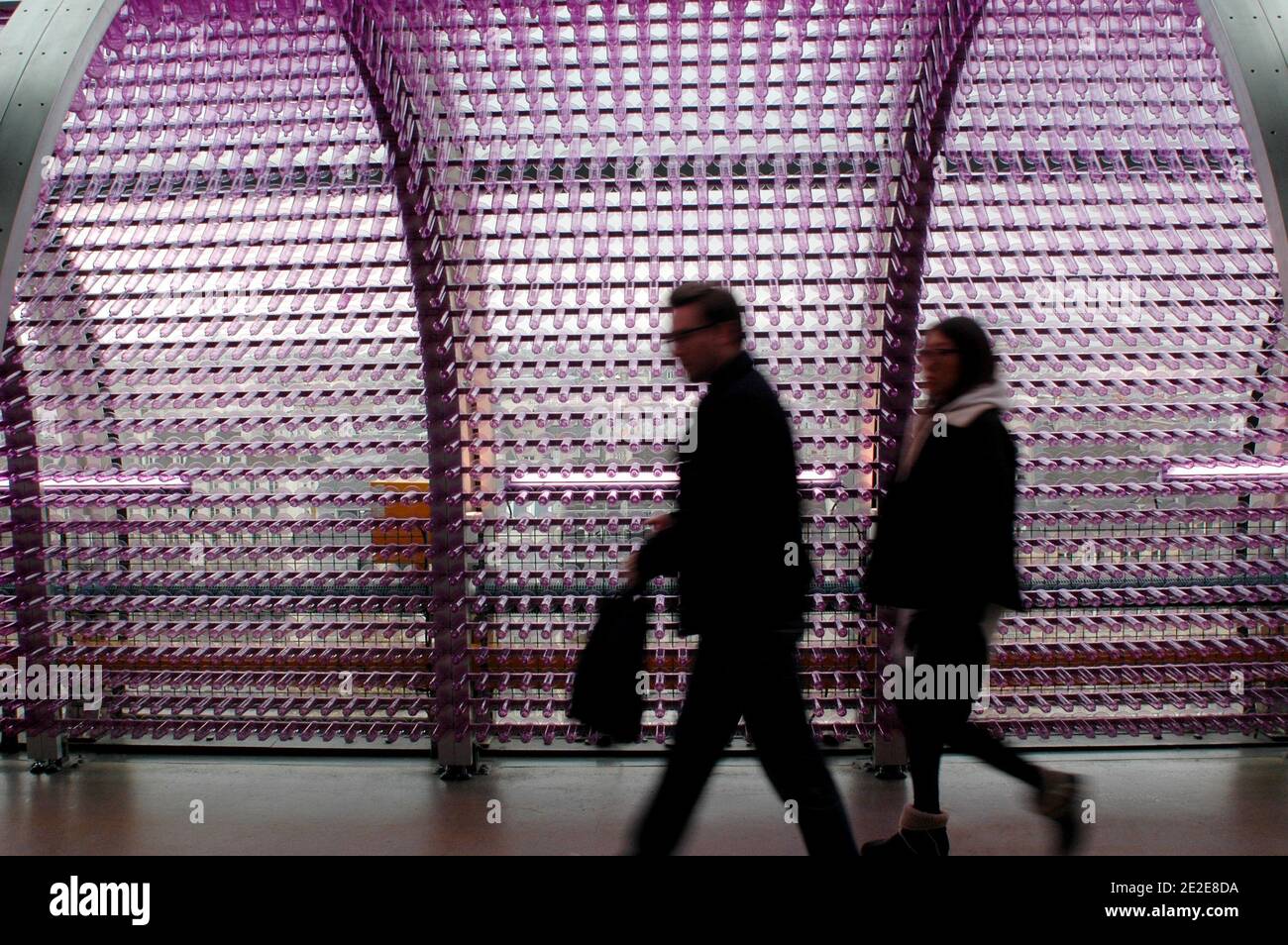 Partial view of Irish artist Bryan McCormack's installation titled ...