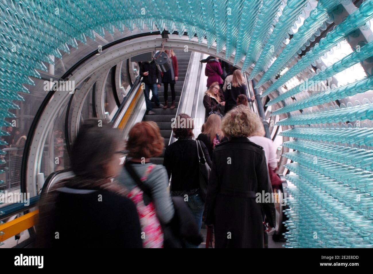 Partial view of Irish artist Bryan McCormack's installation titled ...