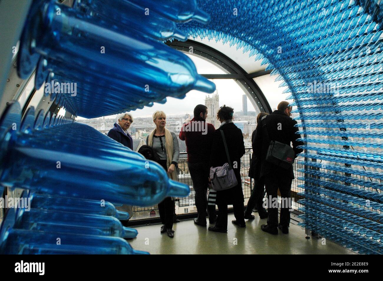 Partial view of Irish artist Bryan McCormack's installation titled ...