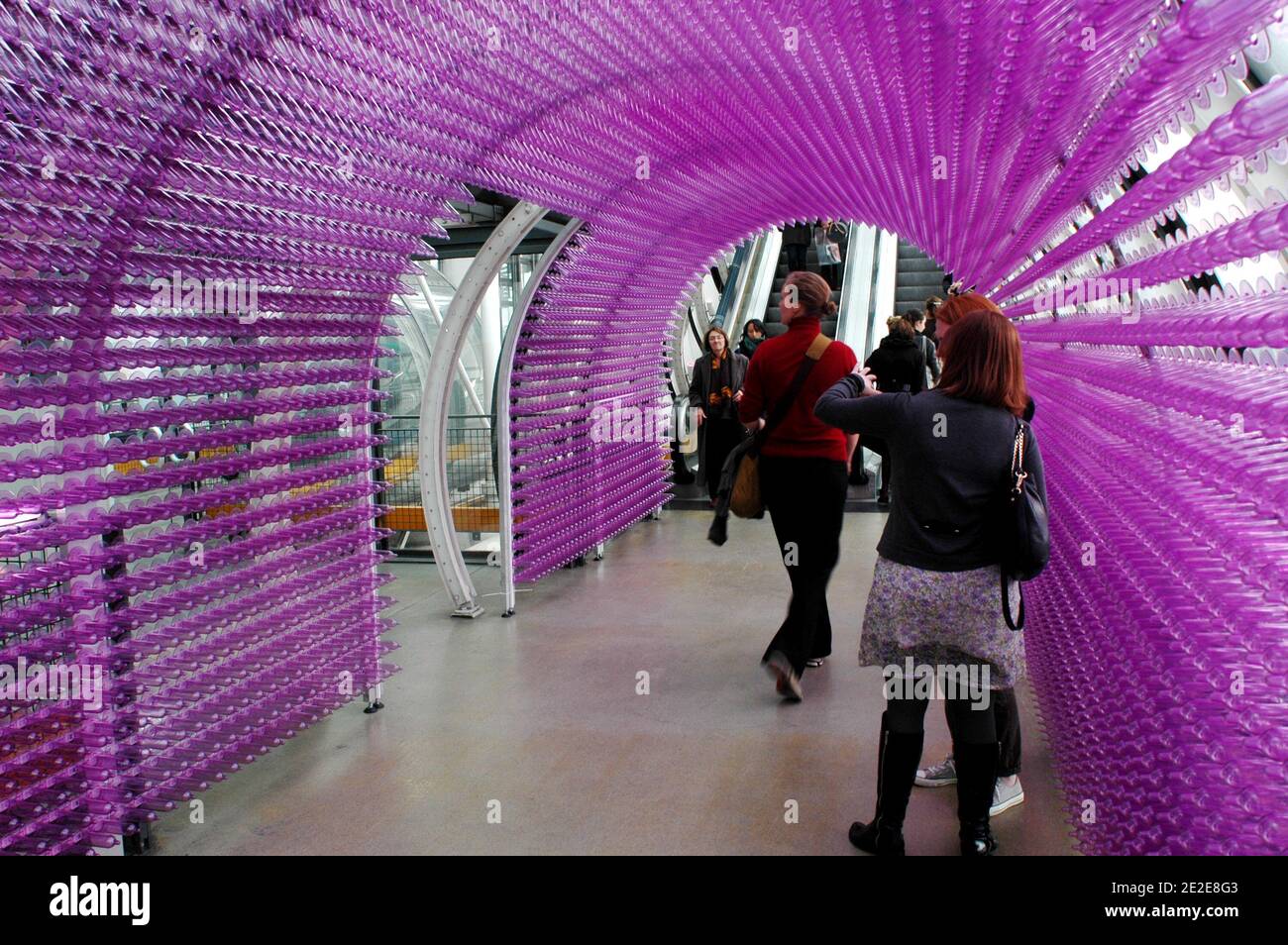 Partial view of Irish artist Bryan McCormack's installation titled ...