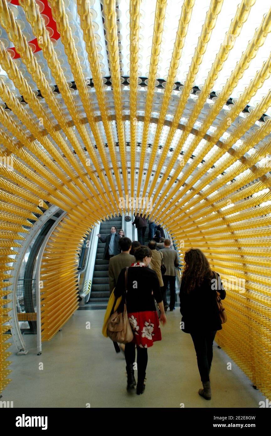 Partial view of Irish artist Bryan McCormack's installation titled ...