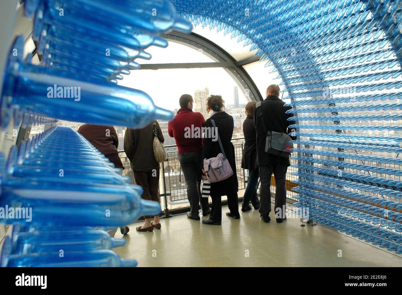 Partial view of Irish artist Bryan McCormack's installation titled ...