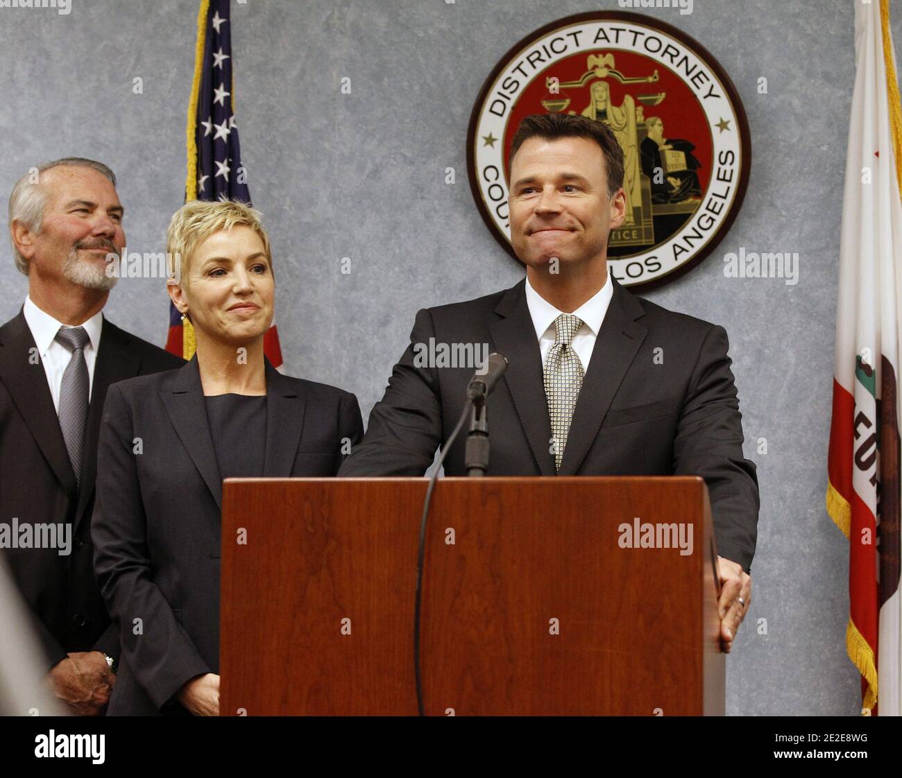Los Angeles Deputy District Attorney David Walgren smiles as co ...