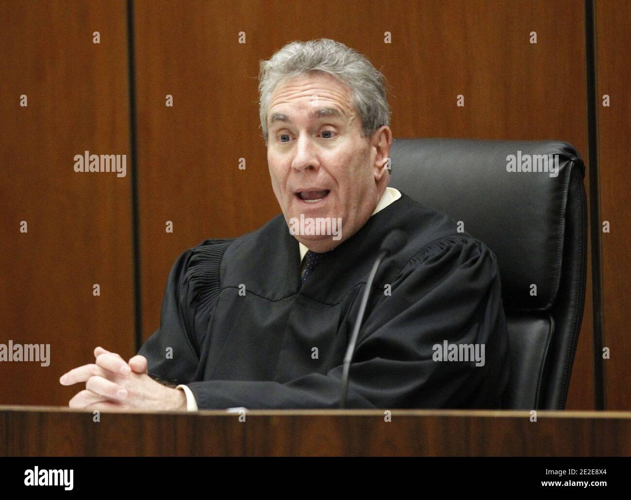 Judge Michael Pastor speaks at the sentencing hearing of Dr. Conrad ...